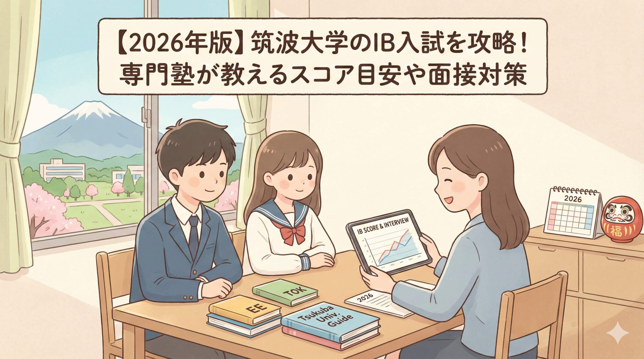 【2026年版】筑波大学のIB入試を攻略！専門塾が教えるスコア目安や面接対策 | 国際バカロレア(IB)専門のオンライン塾・家庭教師